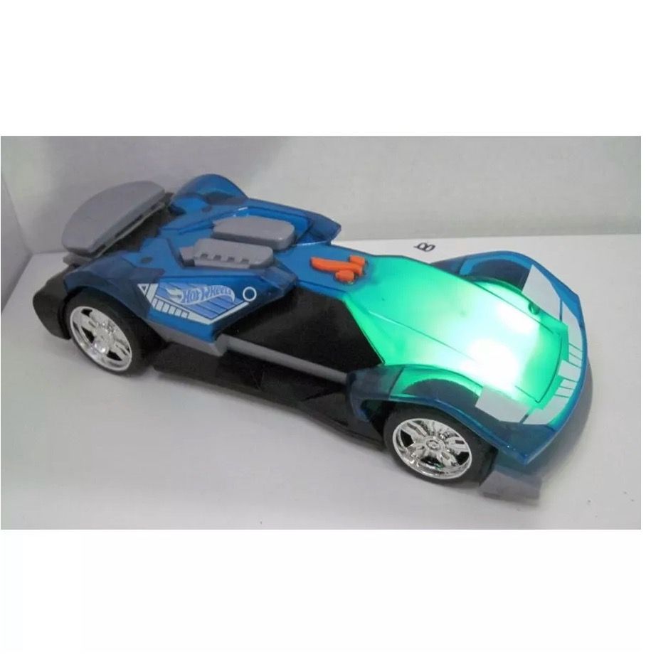 Hot Wheels Color Crashers Cyber Speeder Motorized Toy Car with Lights ...
