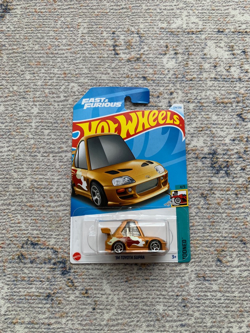 Hot Wheels Toyota Supra Tooned , Hobbies & Toys, Toys & Games on Carousell