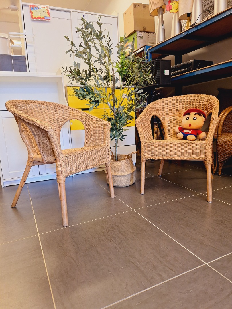IKEA AGEN Chair, rattan/bamboo | IKEA AGEN, Kerusi, rotan/buluh ...