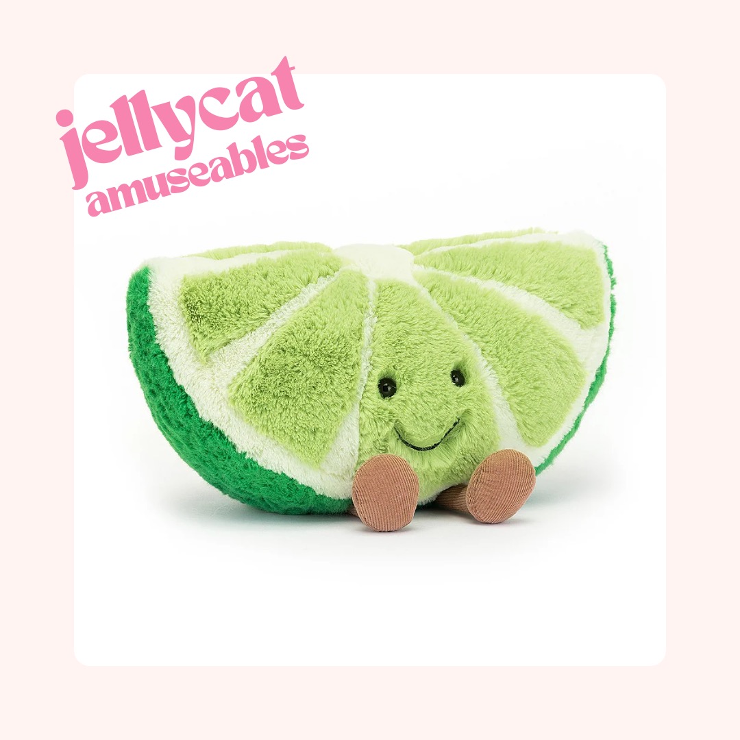 Jellycat Amuseable Slice of Lime, Hobbies & Toys, Toys & Games on Carousell
