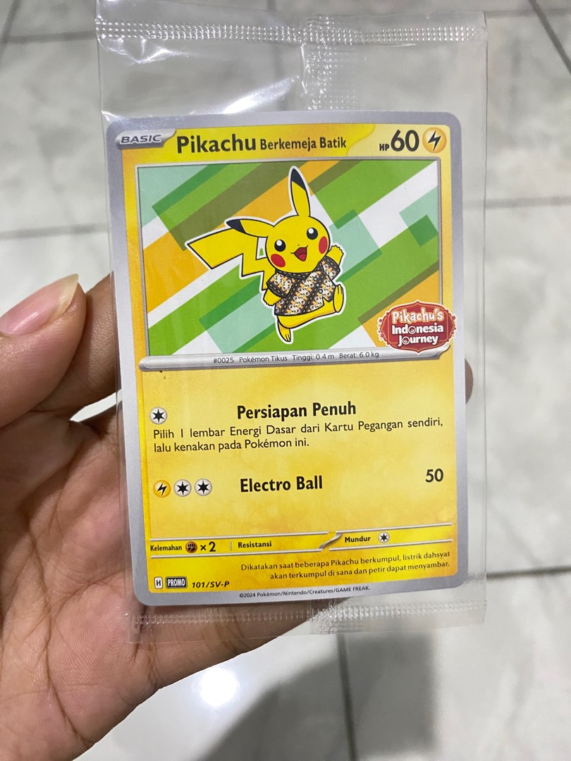 Kartu Pokemon Pikachu Batik, Toys & Collectibles, Permainan Papan ...