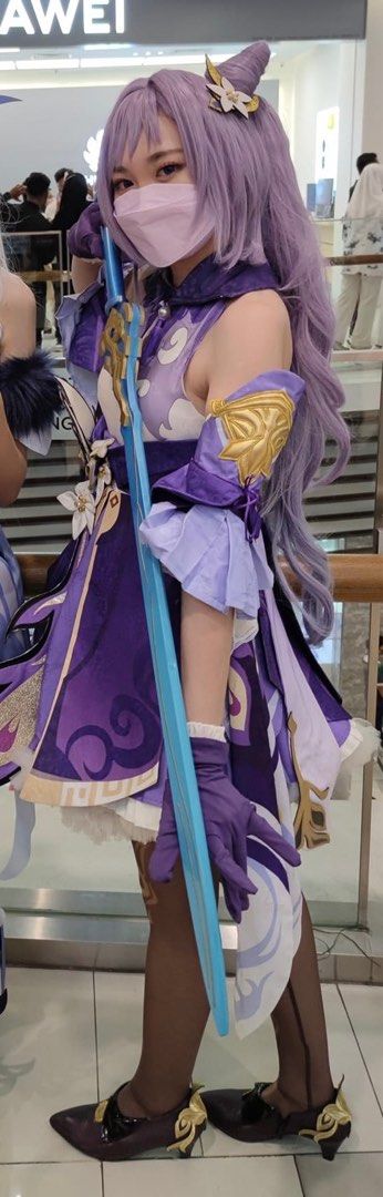 Keqing full set cosplay, Women's Fashion, Dresses & Sets, Dresses on ...