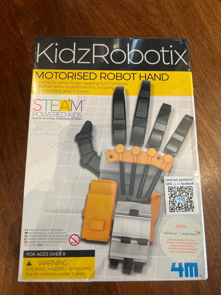 KidzRobotix Motorised Robot Hand, Hobbies & Toys, Toys & Games on Carousell
