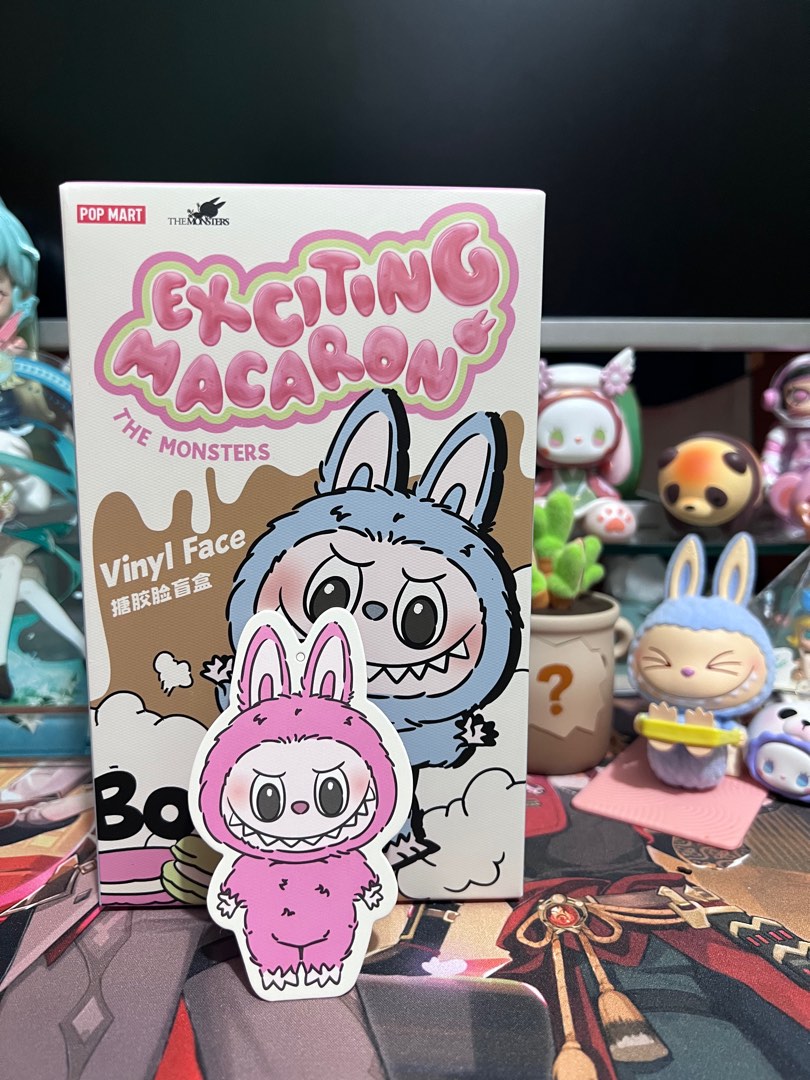 Labubu Macaron v1 - lychee berry (pink), Hobbies & Toys, Toys & Games ...