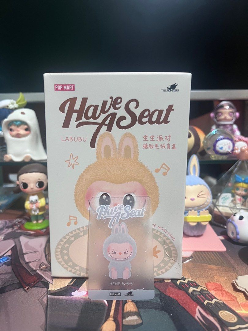 Labubu v2 Have a seat - Hehe (onhand), Hobbies & Toys, Toys & Games on ...