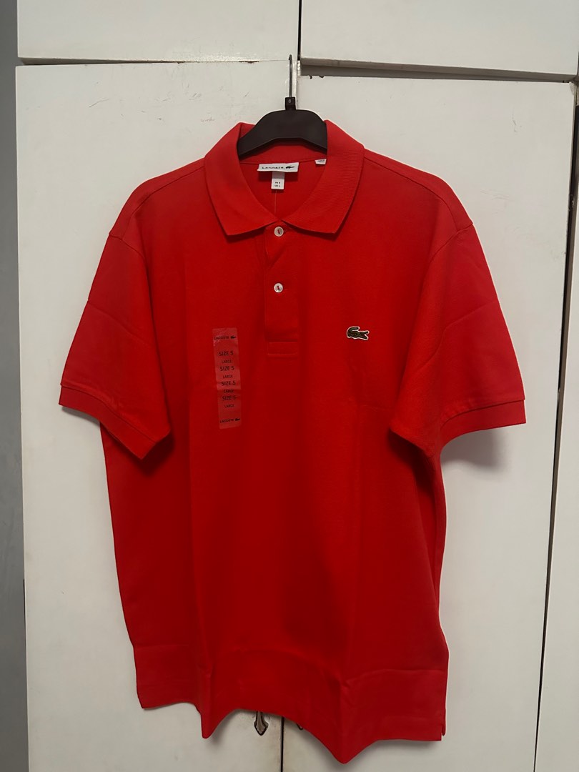Lacoste Classic Fit Polo Shirt Red, Men's Fashion, Tops & Sets, Tshirts ...