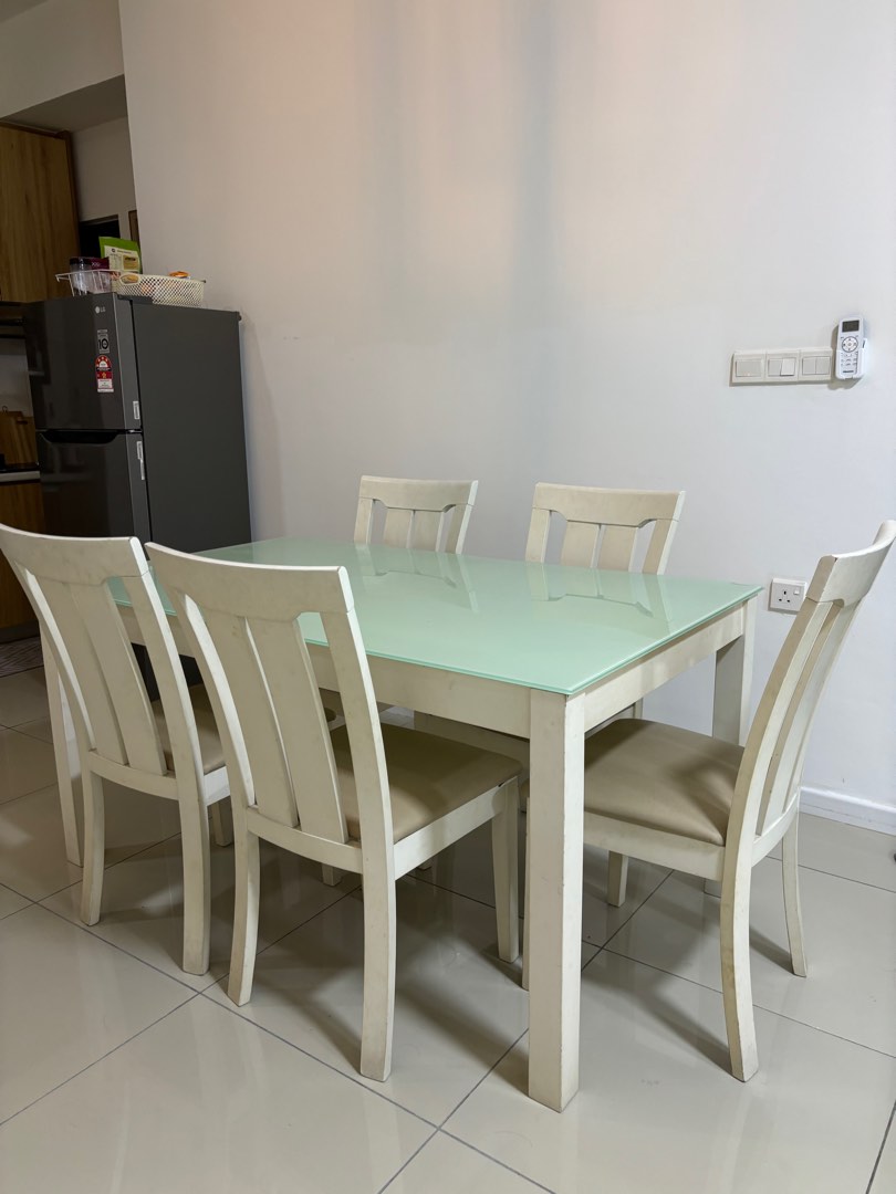 Letting go fast! Dining table / meja makan, Furniture & Home Living ...
