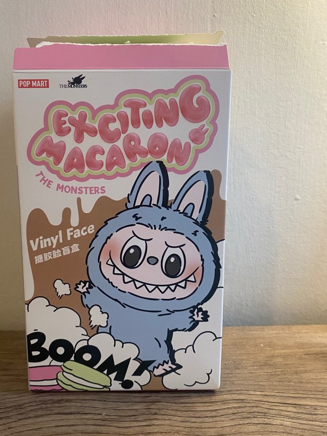 Exciting Macaron Labubu in Green Grape (open to trading), Hobbies ...