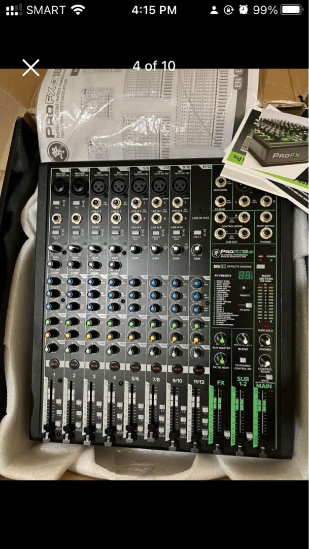 Mackie Profx12 V3 Mixer audio interface complete with the box Excellent ...