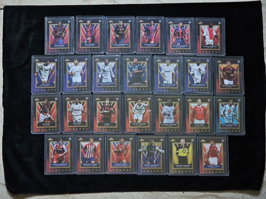 [Master Set] Topps Deco Legends Inserts Set Cristiano Ronaldo CR7 R9 ...