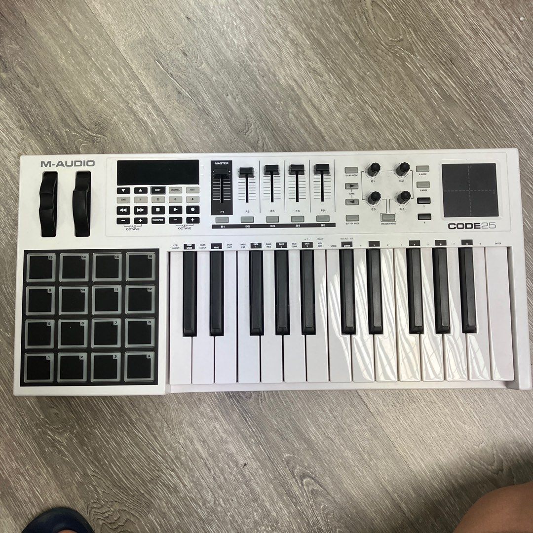 M-Audio Code 25 USB MIDI Controller With X/Y Pad, Audio, Other Audio ...