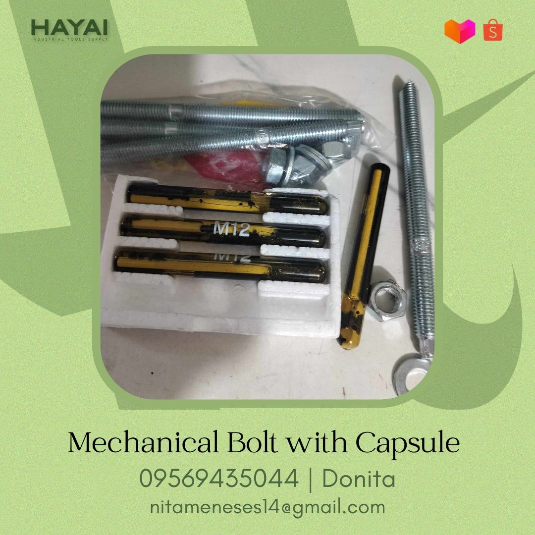 Mechanical Bolt with Capsule, Commercial & Industrial, Construction ...