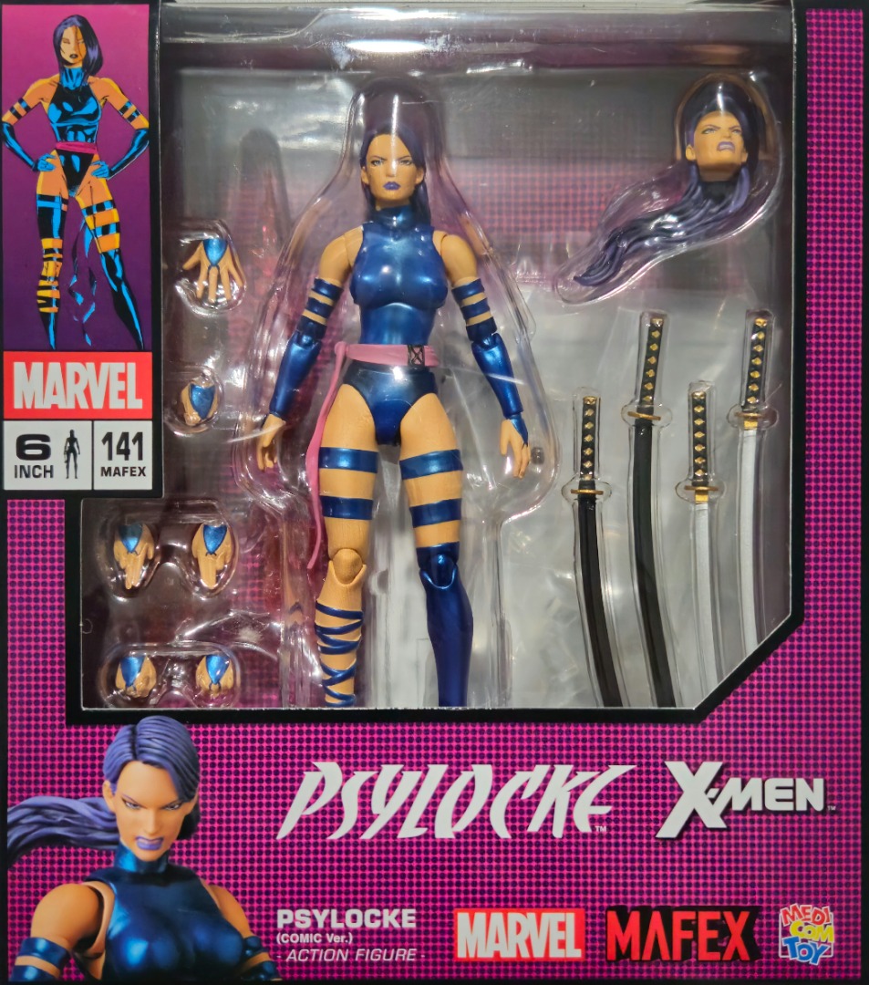 Medicom Toy MAFEX Marvel No. 141 - Psylocke (Comic Ver.), Hobbies ...