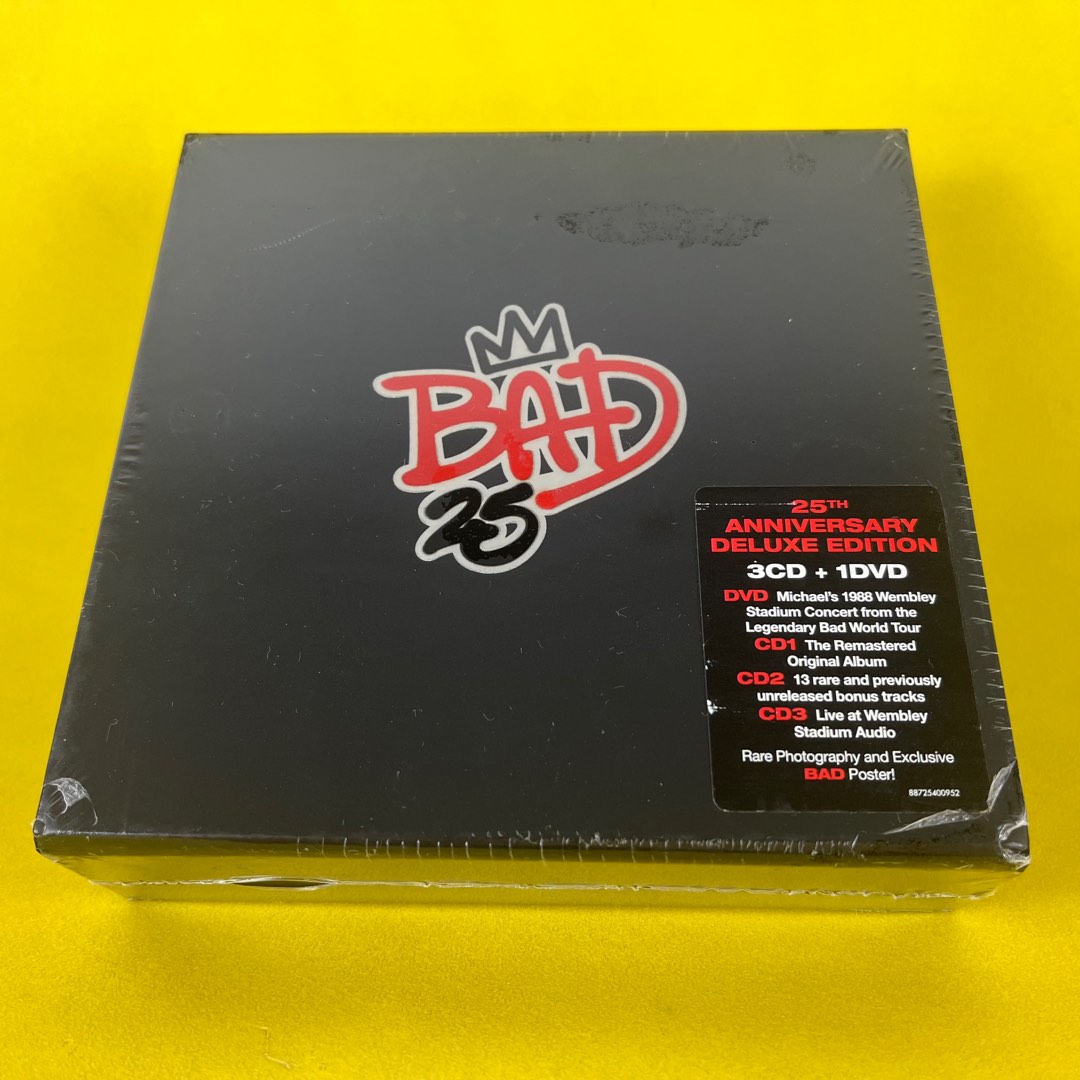 Michael Jackson Bad 25 2012 3 CD + DVD Deluxe Edition, Hobbies & Toys, Music & Media, CDs & DVDs ...