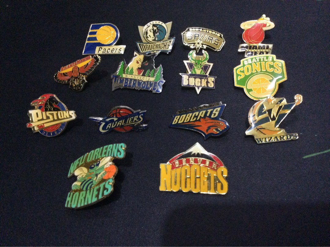 NBA teams logo pins, Hobbies & Toys, Memorabilia & Collectibles ...