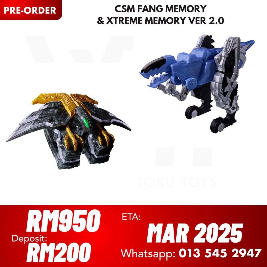 [Pre-Order] Kamen Rider W : CSM Fang Memory & Xtreme Memory Ver2.0 ...