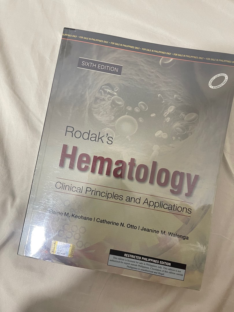 Rodak’s Hematology 6th edition (Original PH Print Version), Hobbies ...