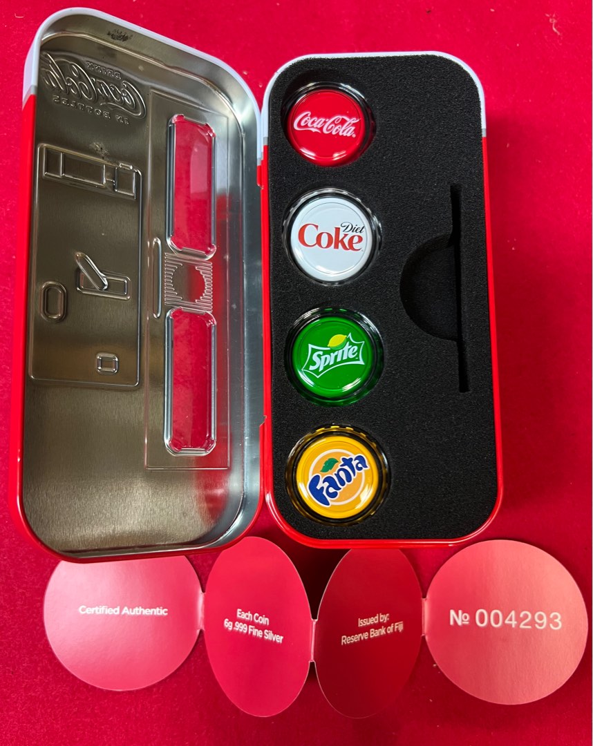 2020 Coca Cola silver coin set 可口可樂銀幣, 興趣及遊戲, 收藏品及紀念品, 錢幣 - Carousell