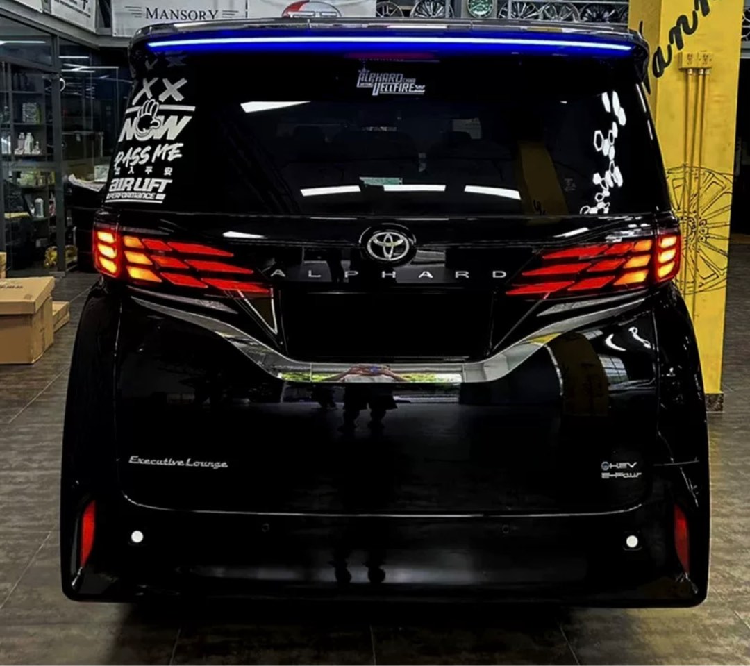 2024 Toyota Vellfire / Alphard Rear Spoiler with LED light, Car ...