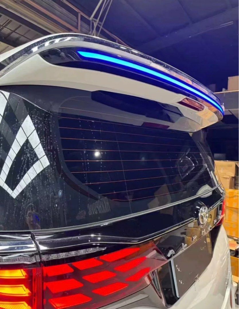 2024 Toyota Vellfire / Alphard Rear Spoiler with LED light, Car ...