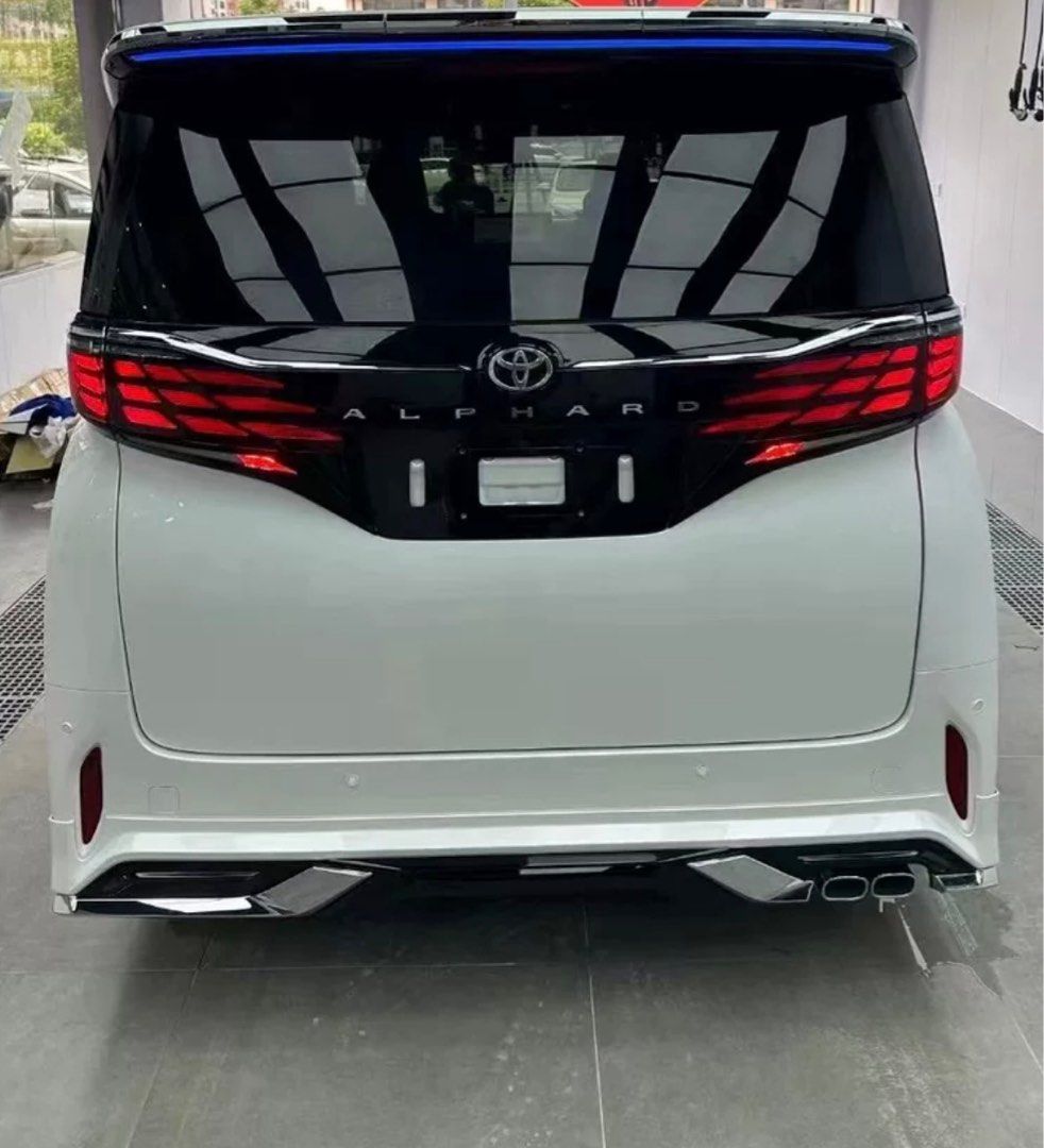 2024 Toyota Vellfire / Alphard Rear Spoiler with LED light, Car ...