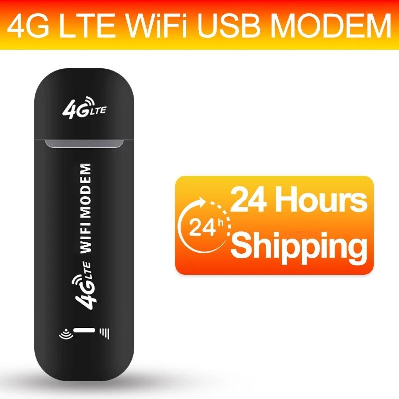 4G LTE Wireless Router USB Dongle 150Mbps Modem Stick Mobile Broadband Sim Card Wireless WiFi ...