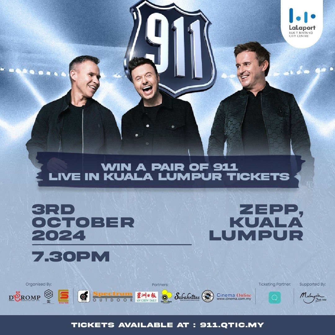 911 Live Concert Ticket x2, Tickets & Vouchers, Event Tickets on Carousell
