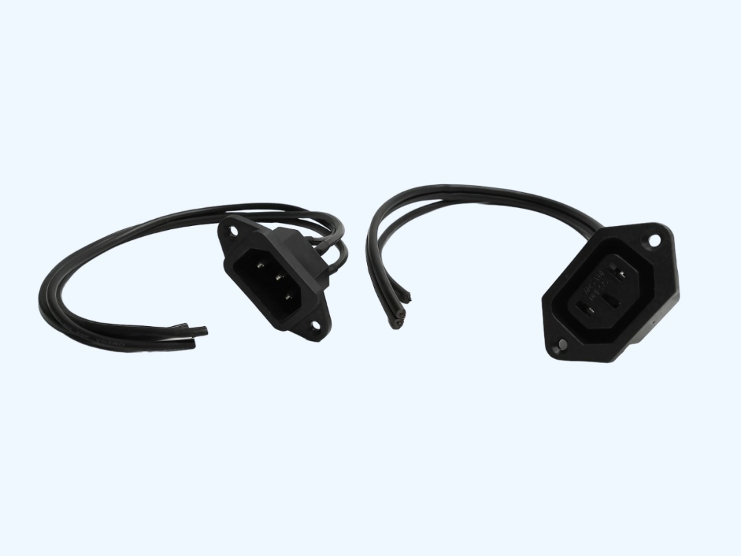 AC POWER SOCKET with WIRE 3-PINS, 250V 10A, BEST FOR PSU/ RICE COOKER ...