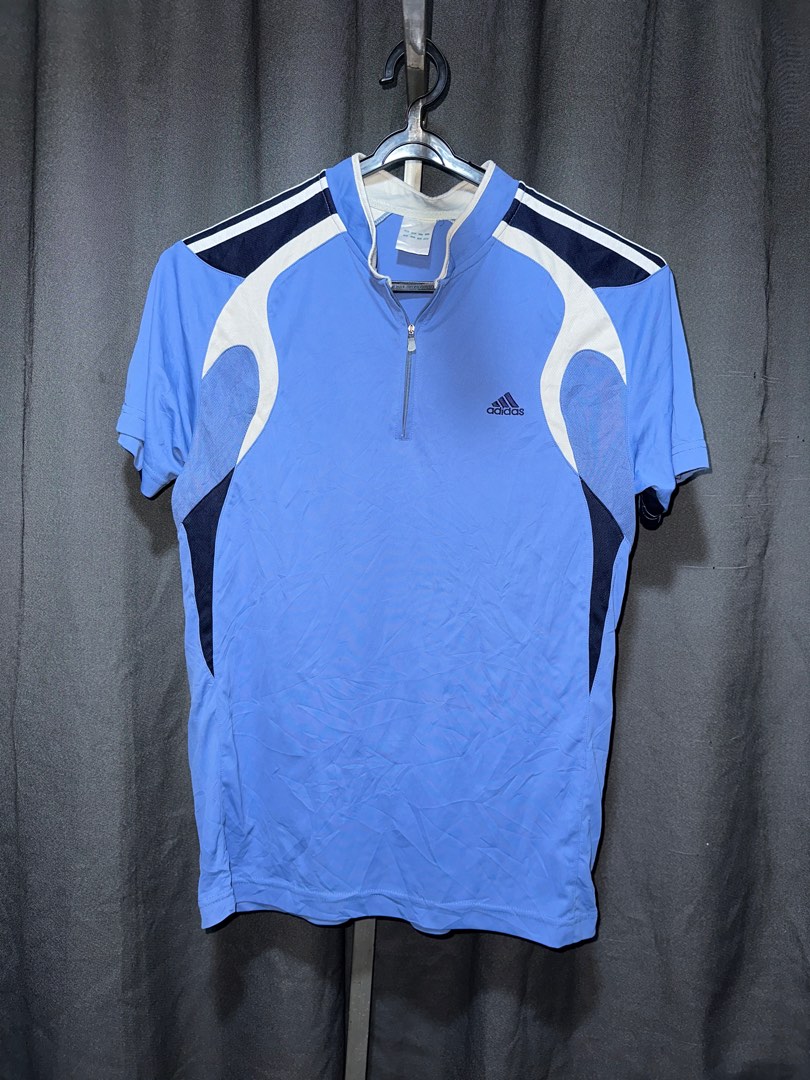 Adidas vintage drifit Qzip, Men's Fashion, Activewear on Carousell