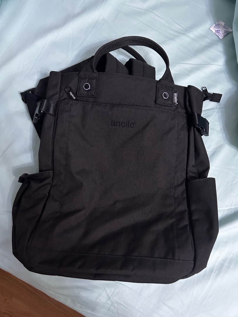 Anello Tote/ Backpack - black, Women's Fashion, Bags & Wallets ...