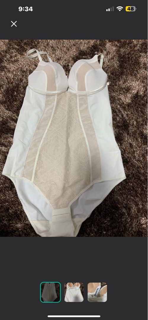 Branded padded full body girdle cream size 34B or 75B 2025, Women's ...
