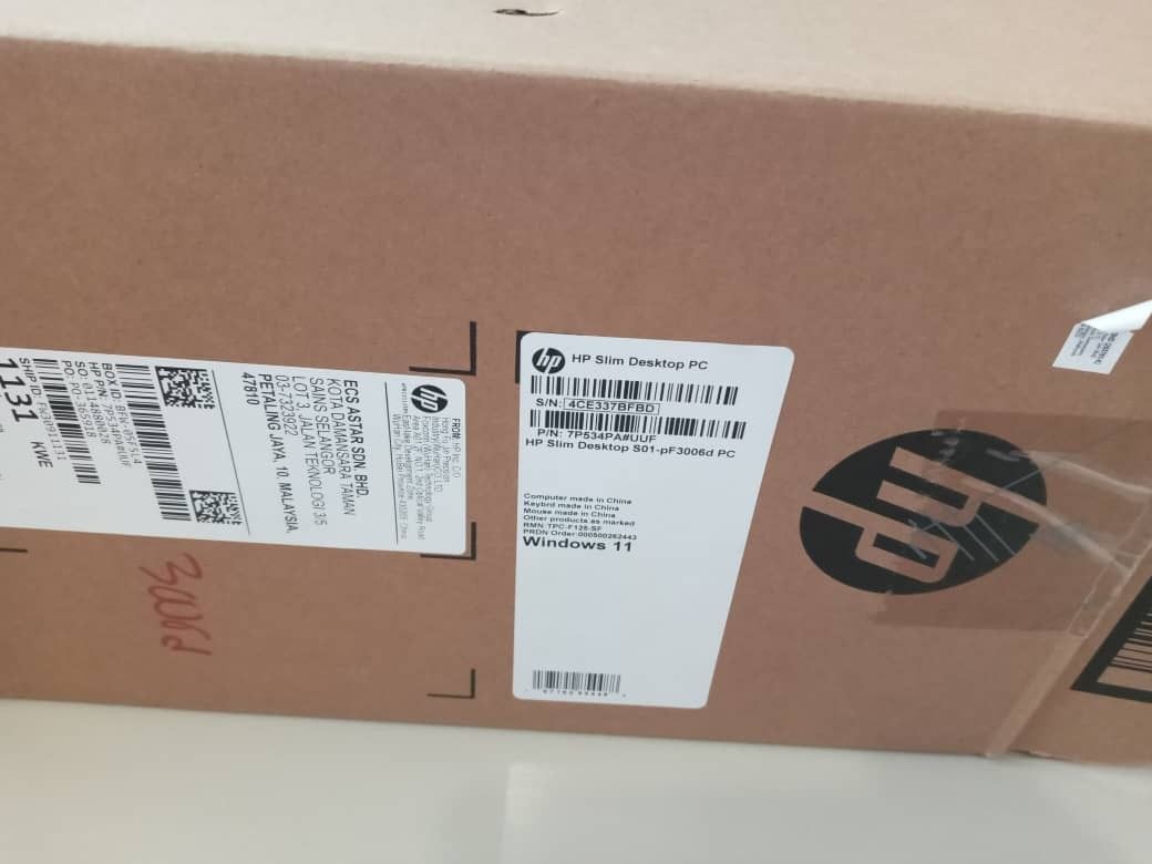 Hp slim deasktop that can use as a Cash register come with scanner ...