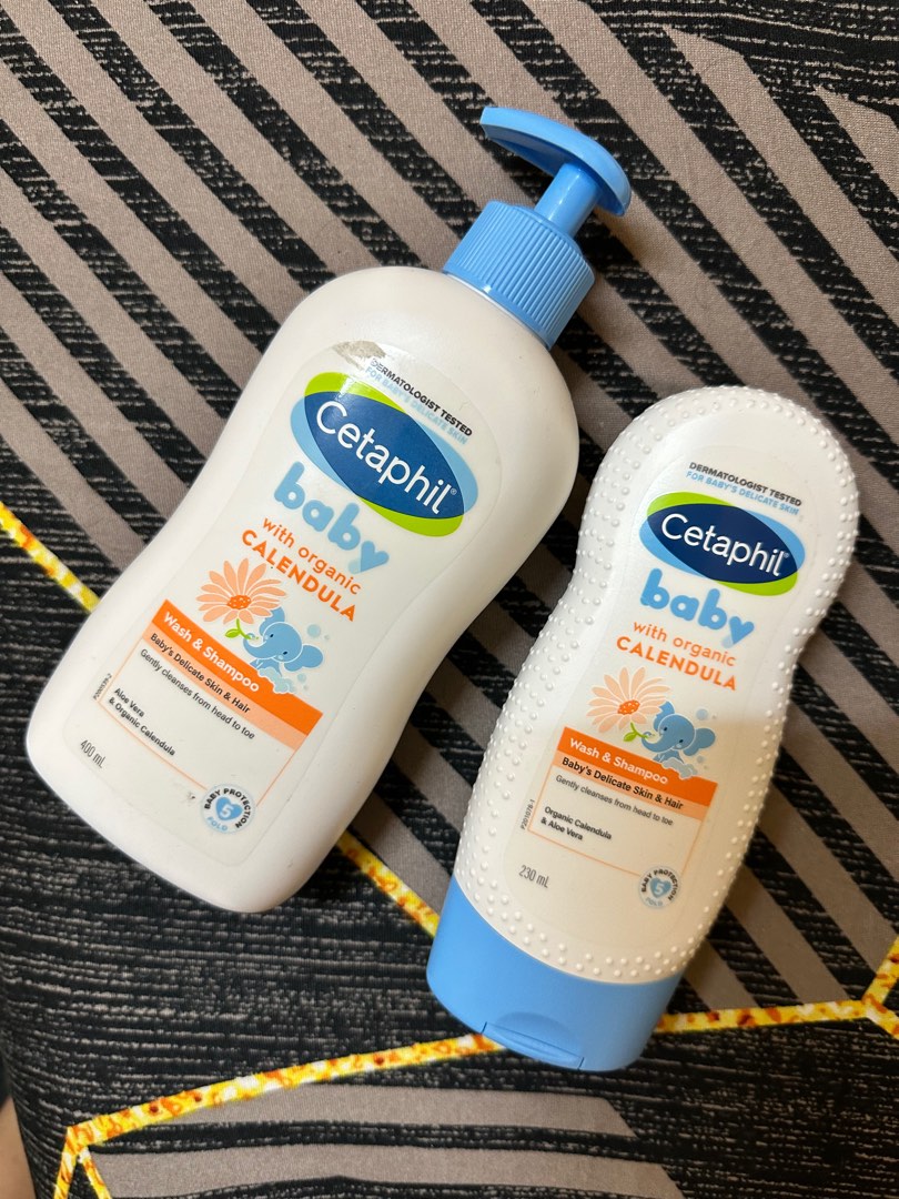 Cetaphil Baby Calendula 400ml & 230ml, Babies & Kids, Bathing ...