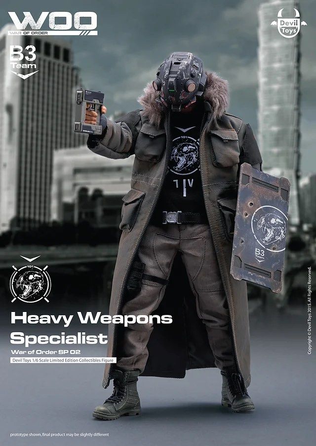 Devil Toys War of Order WOO Heavy Weapons Specialist 1/6 熊骨小隊 重砲防衞者 限定 ...