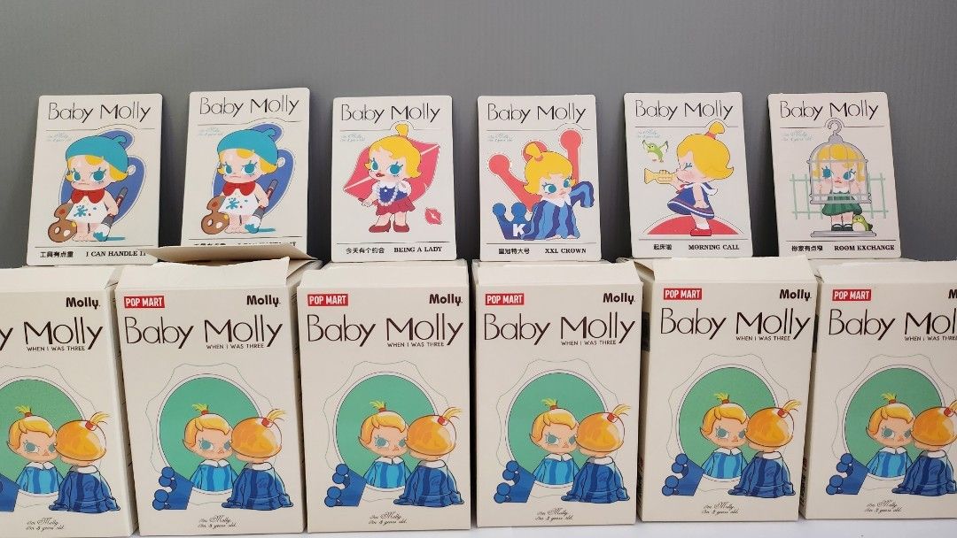 Different Popmart Blind box characters, Crybaby Powerpuff/ Labubu ...