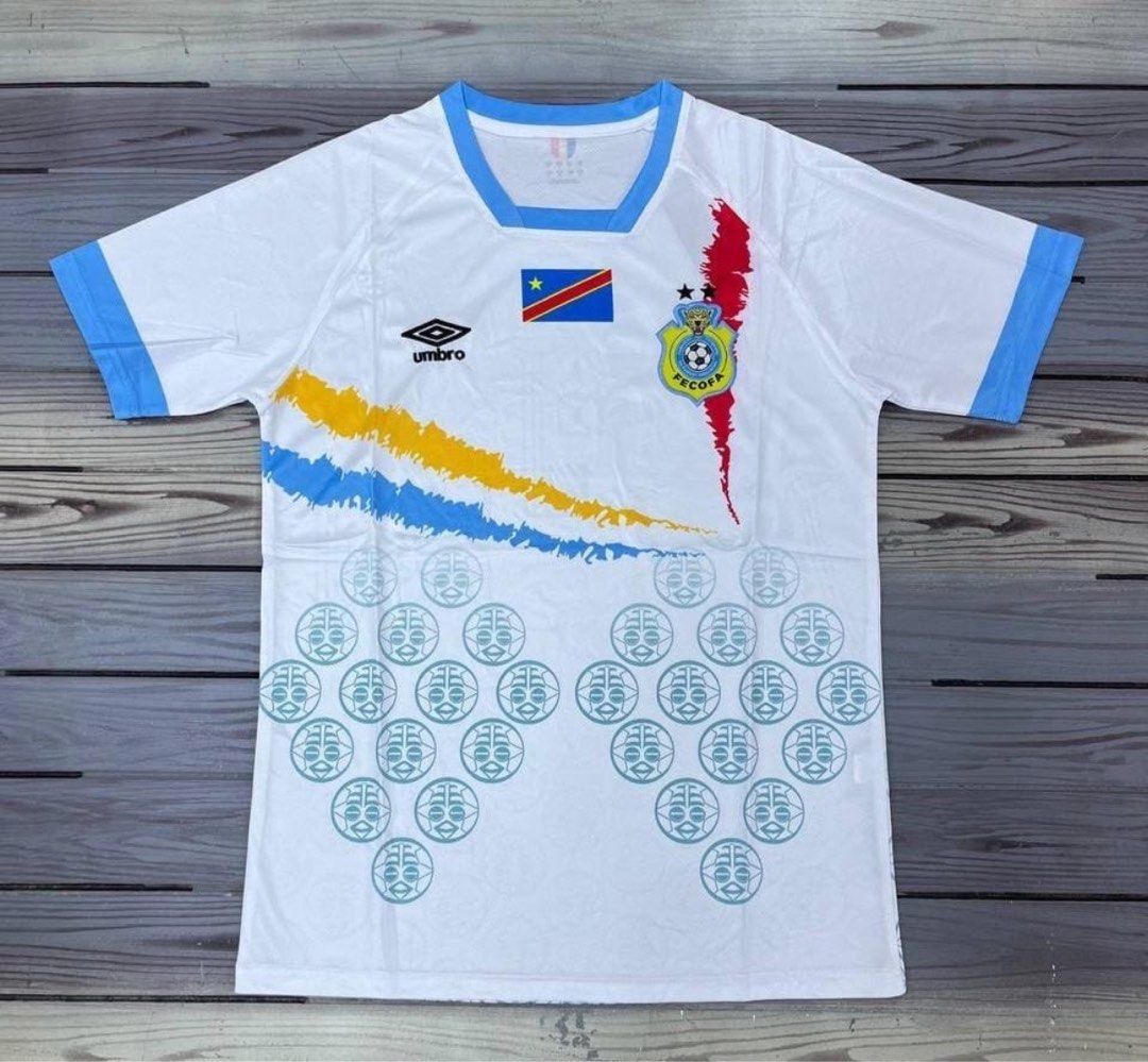 DRC Congo Jersey 24-25 Football Jersey Soccer Jersey, Men's Fashion ...