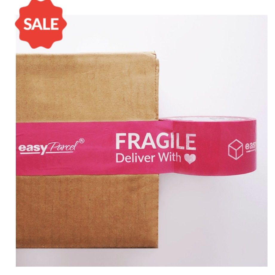 EasyParcel Fragile Tape 6 pcs 48mm x 45m, Hobbies & Toys, Stationery ...