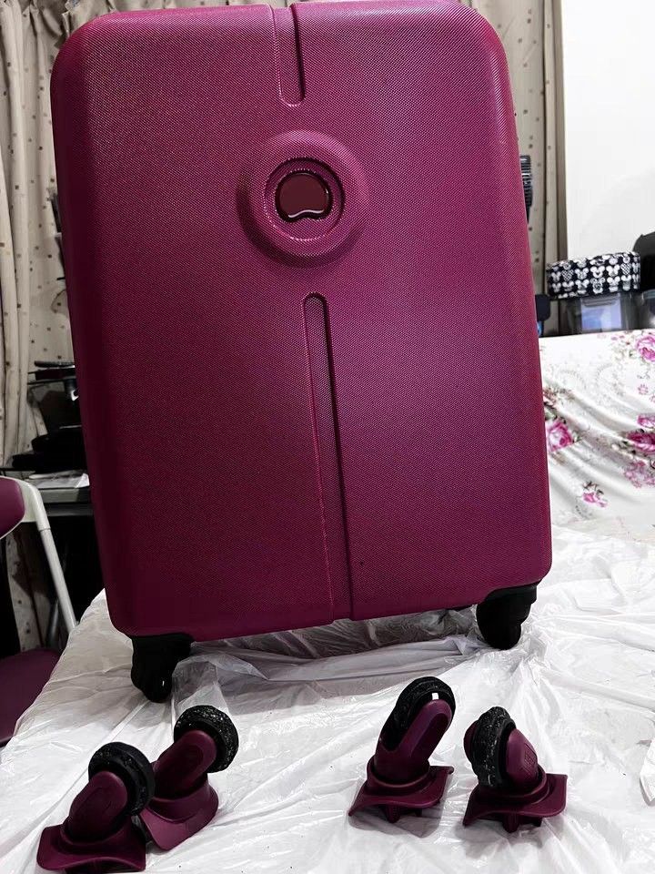 Full set of 4 wheels, DIY fix your old model Delsey hardside luggage ...