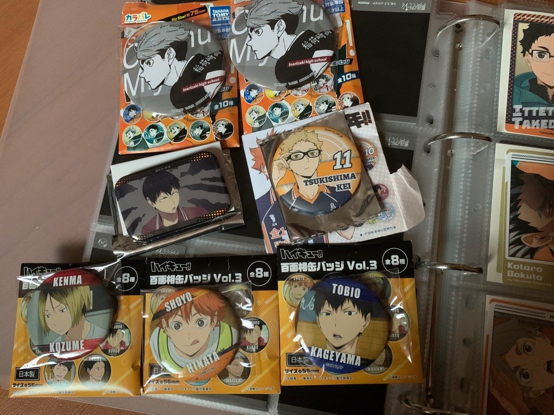 Haikyuu JJK badges and cards, Hobbies & Toys, Toys & Games on Carousell