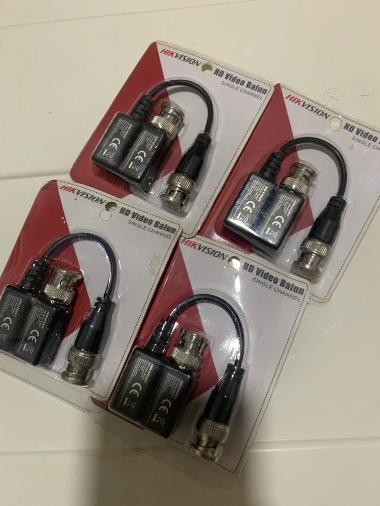 HD Balun for CCTV Analogue camera x4, Furniture & Home Living, Security ...