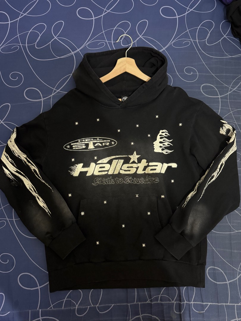 HELLSTAR HOODIE + PANTS, Men's Fashion, Tops & Sets, Hoodies on Carousell