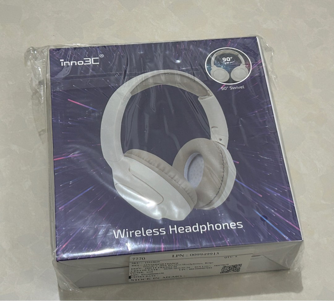 inno 3C headphone 無線藍牙耳機, 電腦＆科技, 電腦周邊及配件, 其他 - Carousell