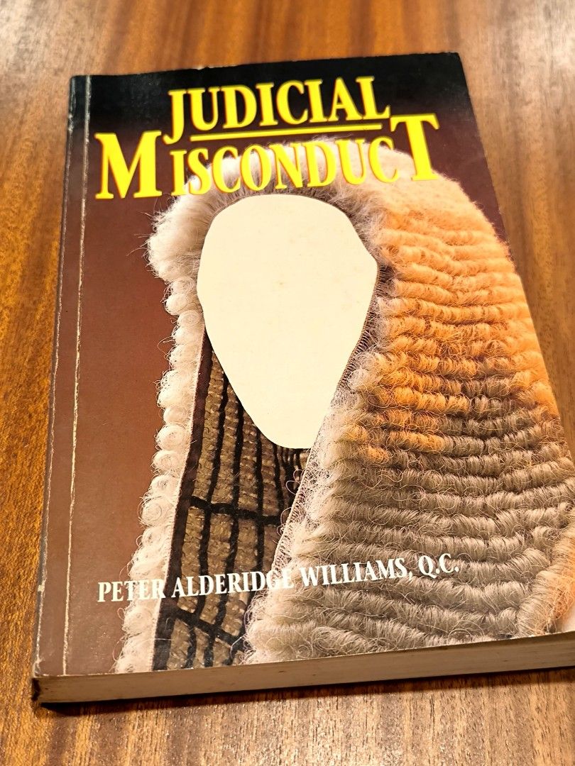 Judicial Misconduct Book Peter Alderidge Williams, Hobbies & Toys ...