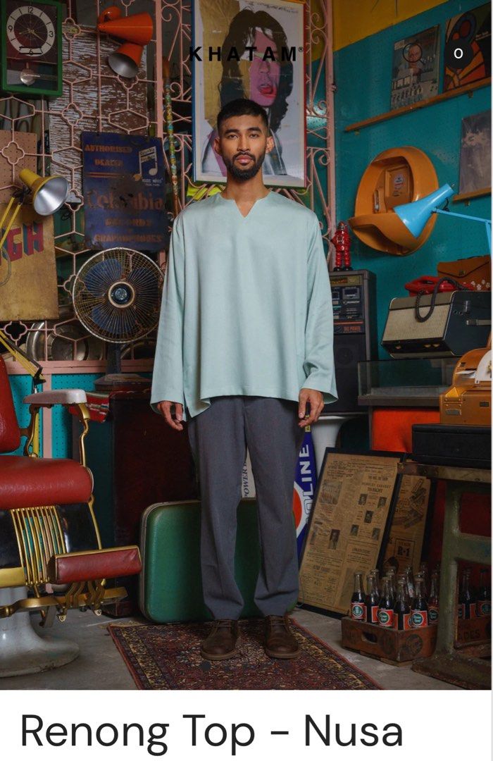 Renong top Khatam, Men's Fashion, Muslim Wear, Tops on Carousell