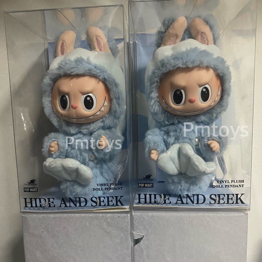 LABUBU hide and seek vinyl plush doll pendant keychain Singapore ...