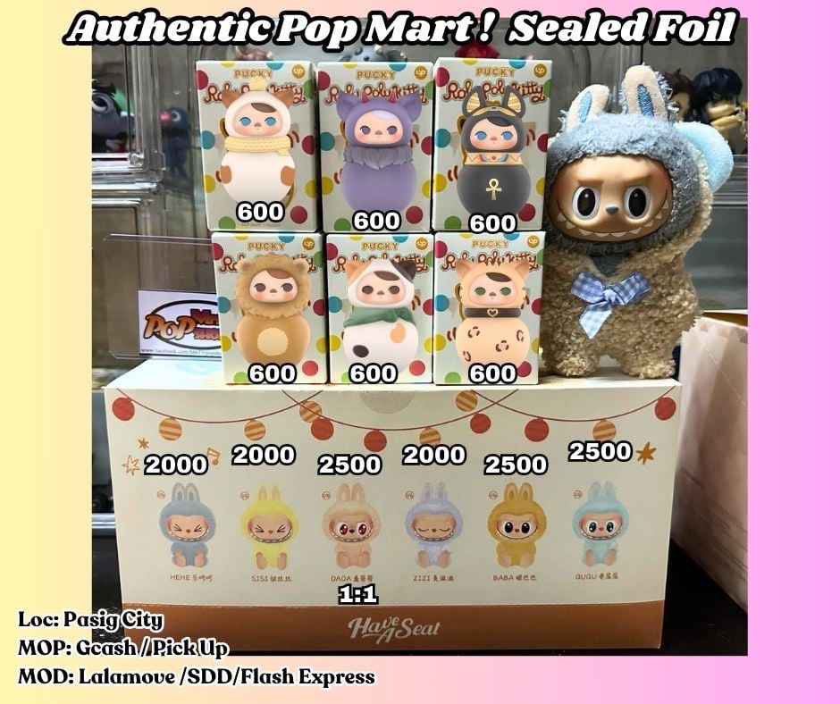 Labubu v2 and Pucky Roly Poly Fig, Hobbies & Toys, Toys & Games on ...