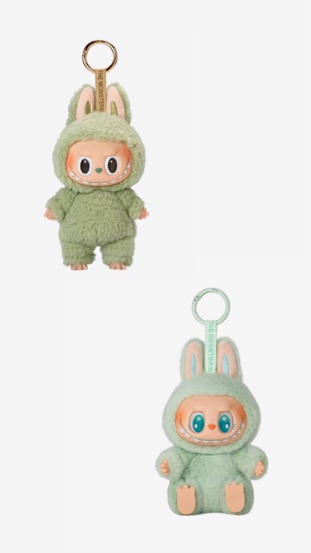 LABUBU V2 and V1 ( Green Grape), Hobbies & Toys, Toys & Games on Carousell