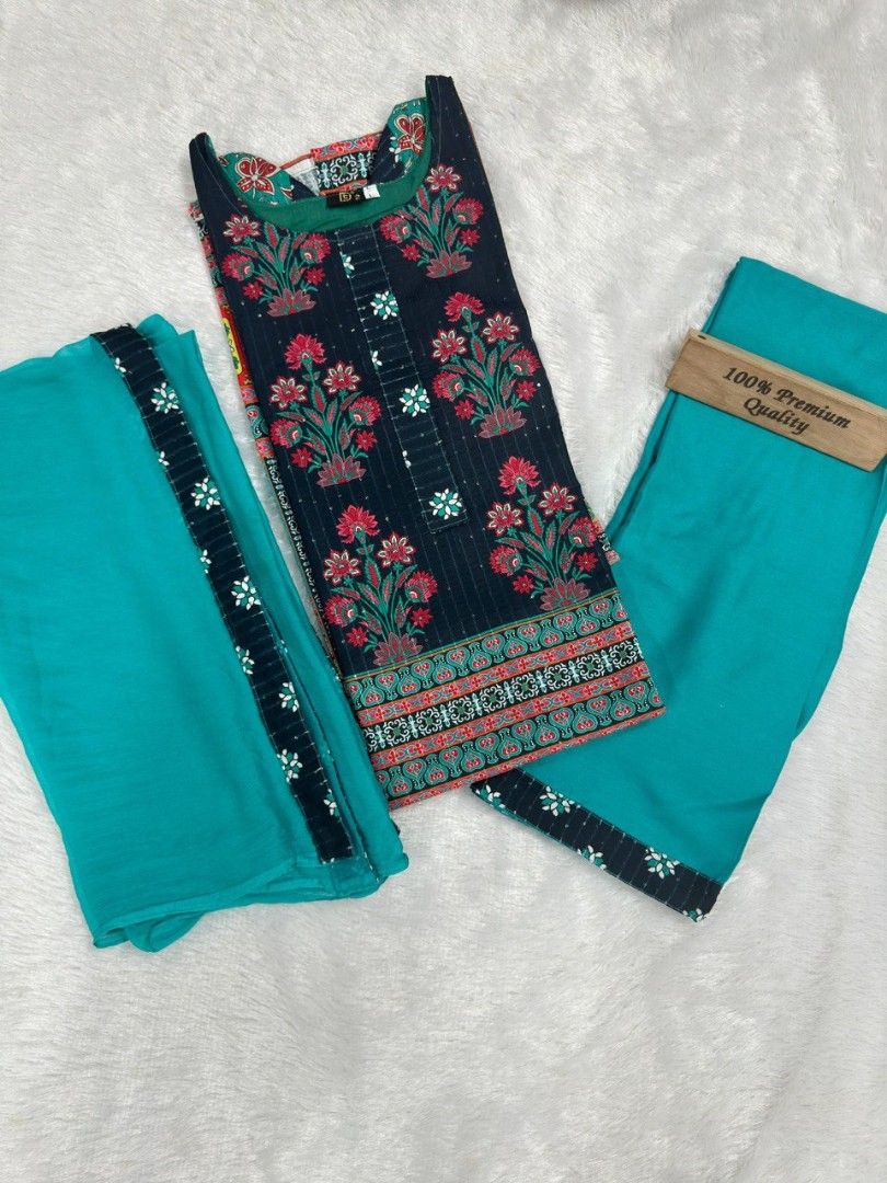 Maslin Sequence Pakistani Suit, Women's Fashion, Dresses & Sets ...