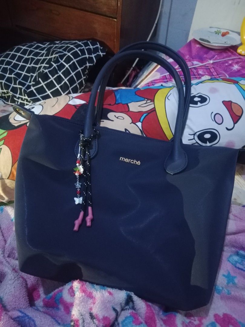 (HATI HATI ADA YANG AMBIL FOTO SAYA) Merche Alice Bag Navy, Fesyen ...