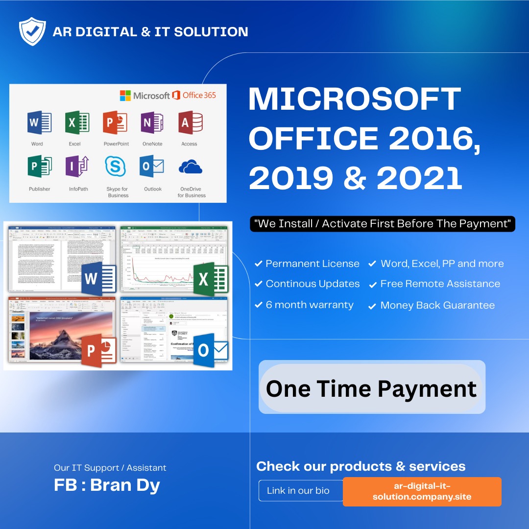 Microsoft Office Permanent License, Computers & Tech, Parts ...